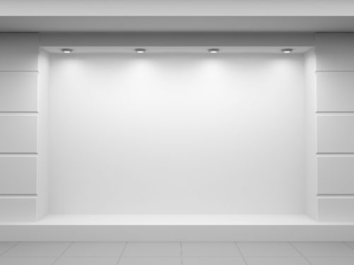 Winter Window Display - American Quilt Retailer